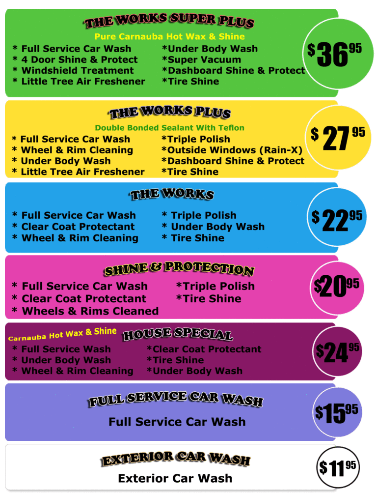 New-Wash-List-2019-Modified - CLEANWAY CAR WASH